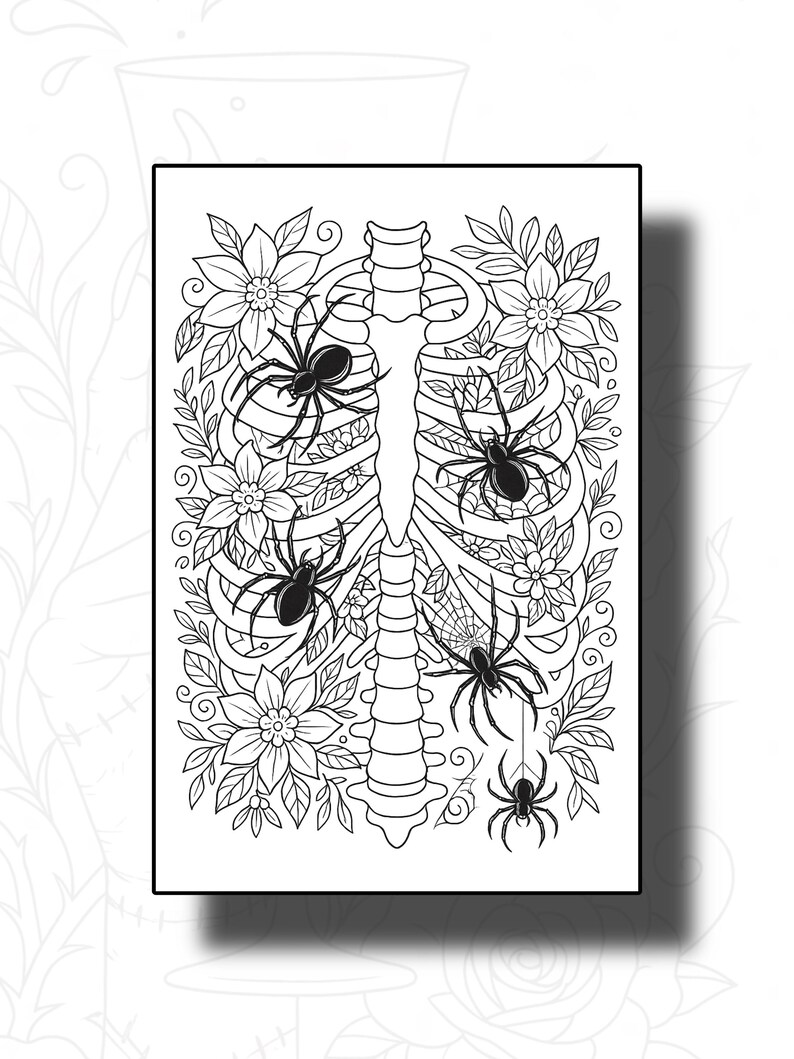 Gothic Vampire Coloring Book PDF, Dark Fantasy Printable Pages, Gothic ...