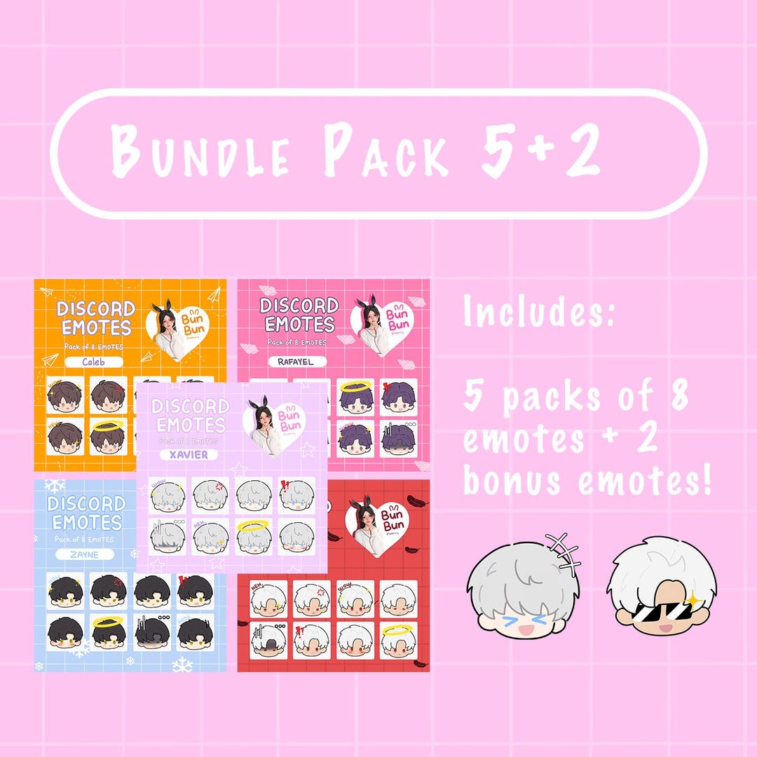 Love and Deepspace Emote Variety Bundle | Discord Emotes | Twitch ...