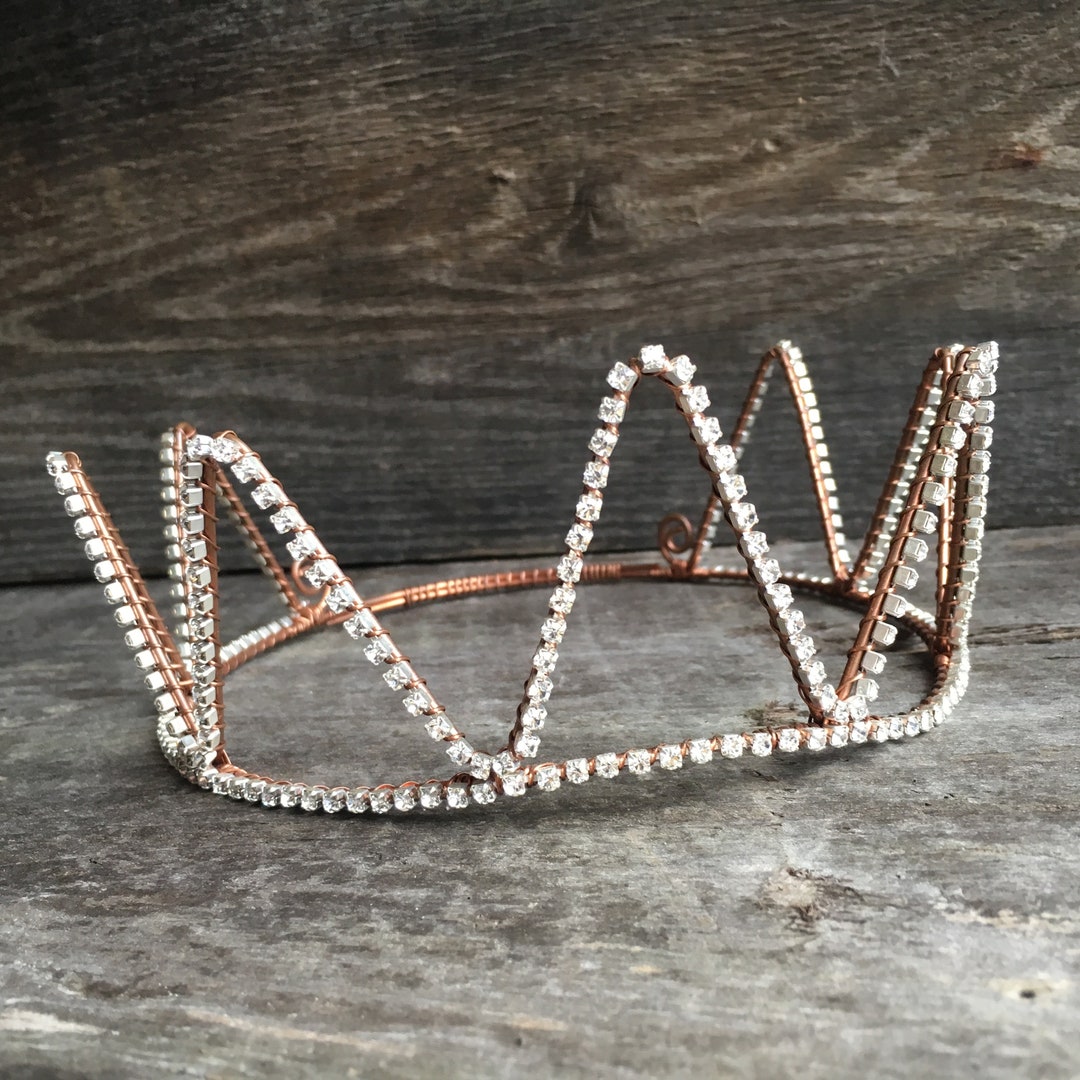 Crown Tall Charming Crown Rhinestone Crown Regal Crown Dramatic Crown ...