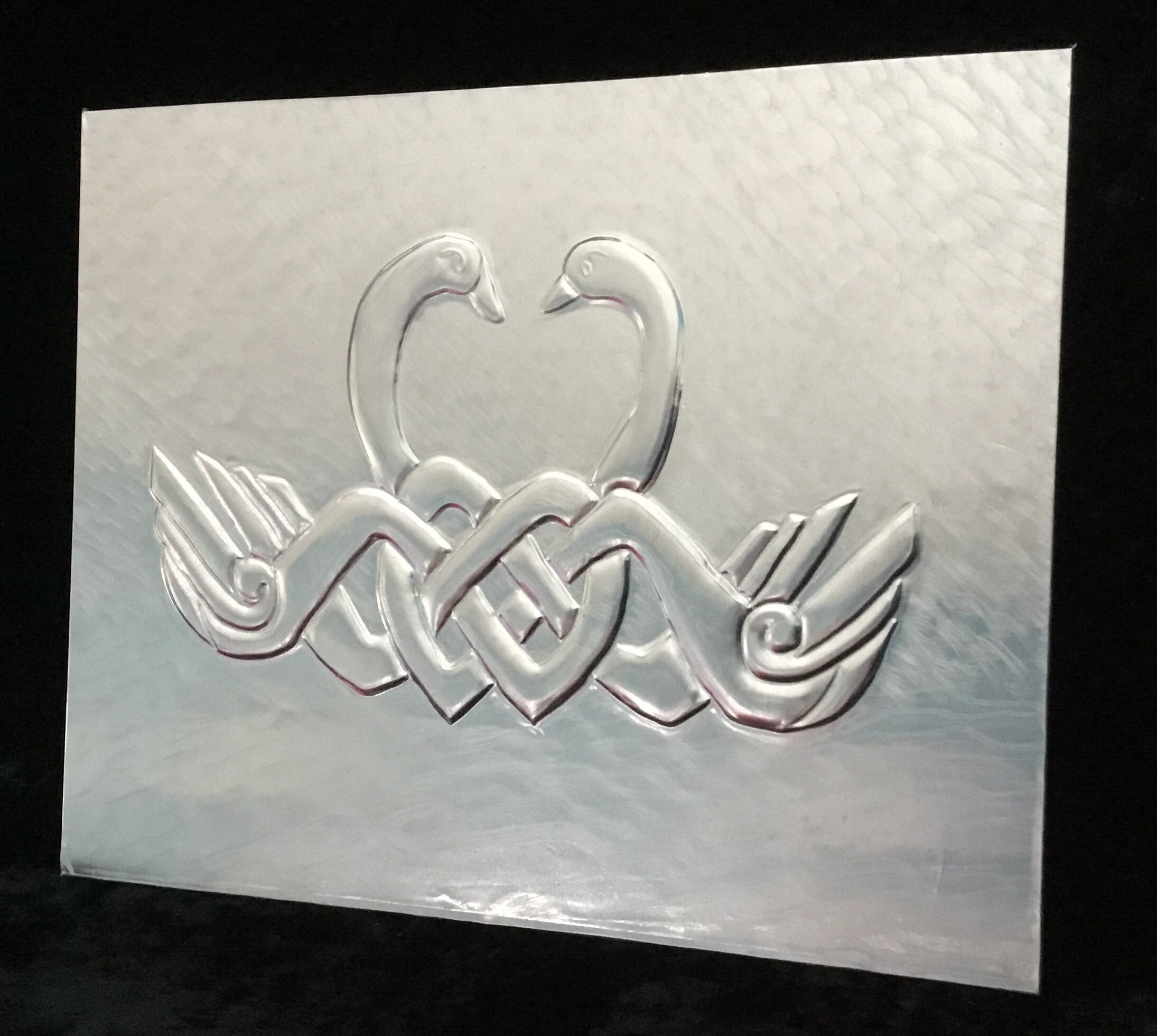 Swan Celtic Knot Repousse Repujado Wall Art 8x10 - Etsy