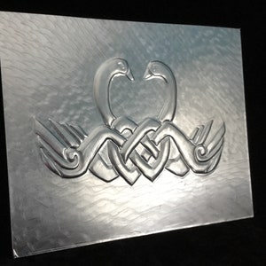 Swan Celtic Knot Repousse Repujado Wall Art 8x10 - Etsy