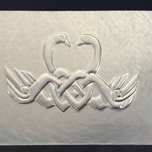 Swan Celtic Knot Repousse Repujado Wall Art 8x10 - Etsy