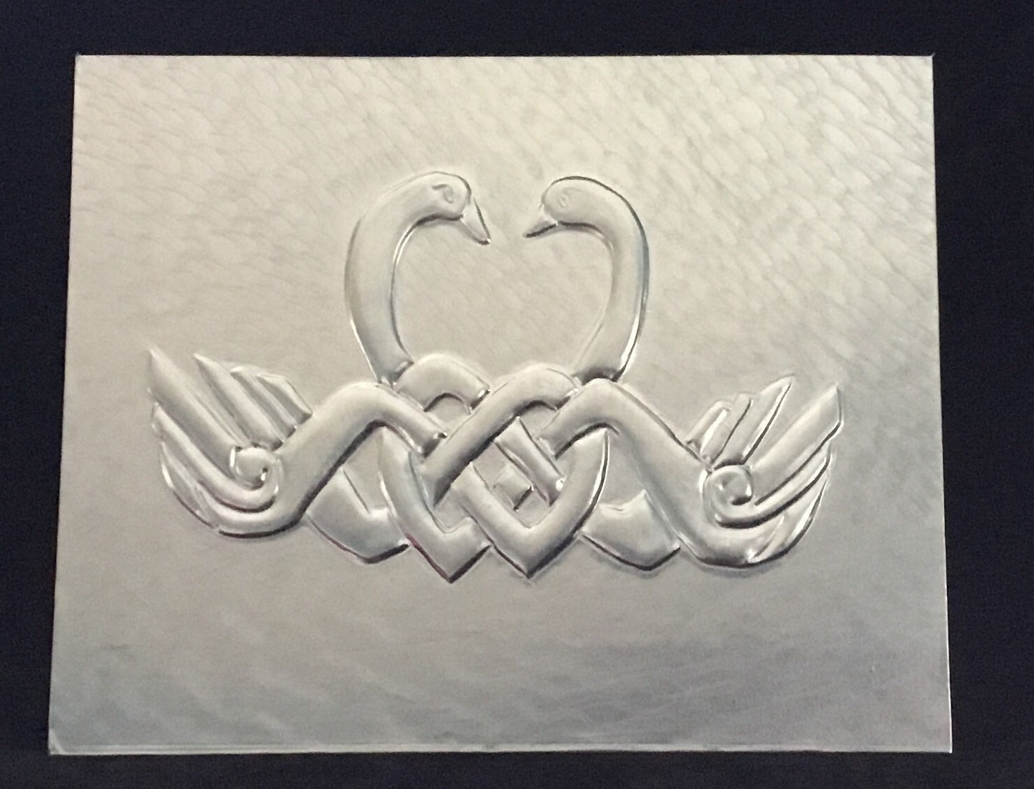 Swan Celtic Knot Repousse Repujado Wall Art 8x10 - Etsy