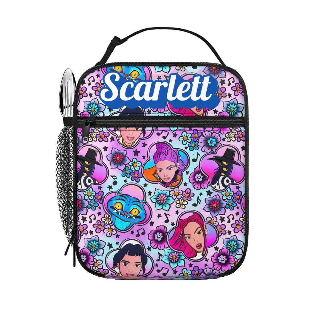 Kpop Demon Hunter Lunch Bag | Huntrix Merch Lunch Tote | Gift for Kpop ...