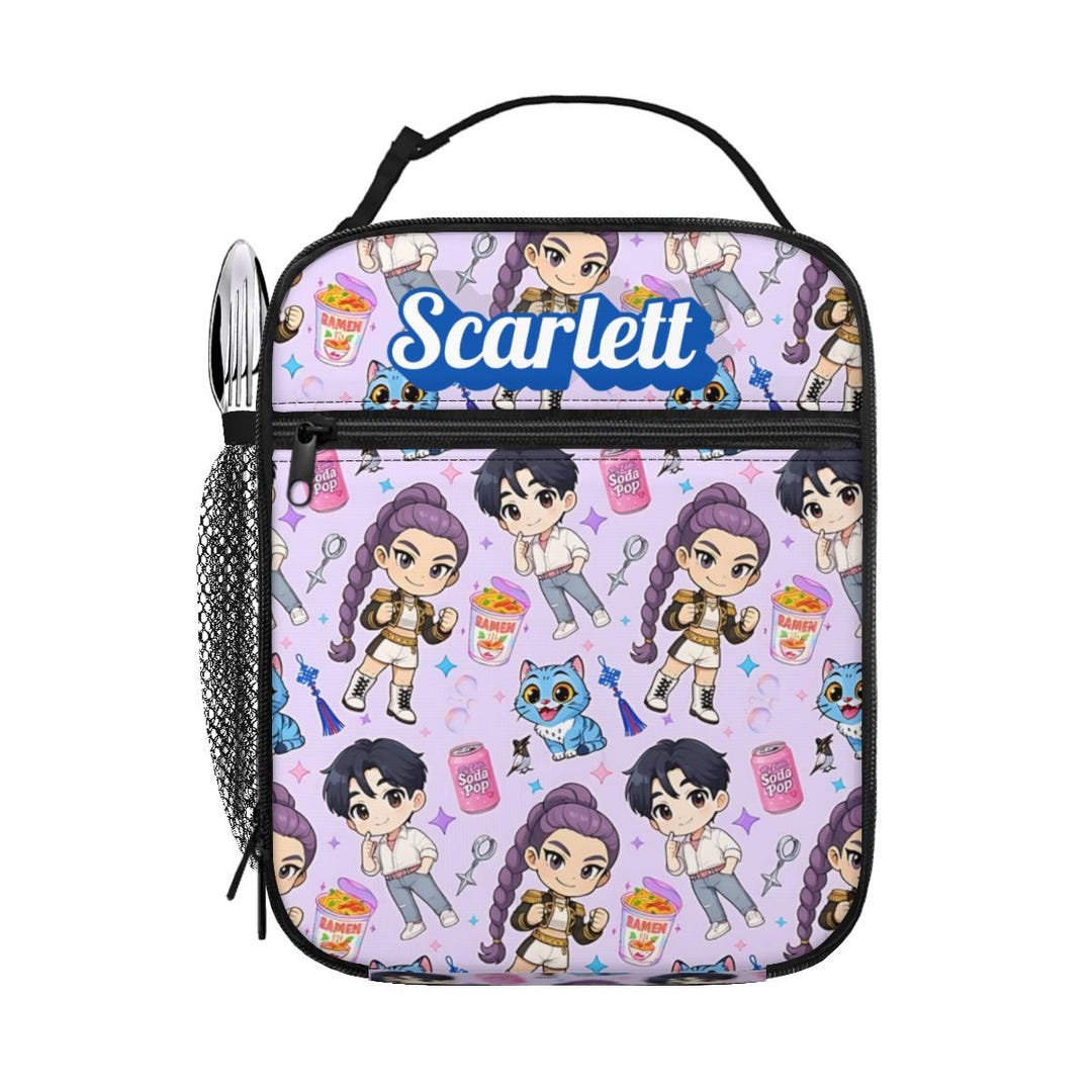 Kpop Demon Hunter Lunch Bag | Huntrix Merch Lunch Tote | Gift for Kpop ...