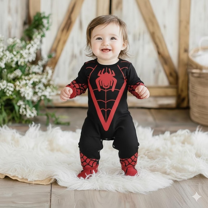 Spiderman Onesie Baby - Etsy