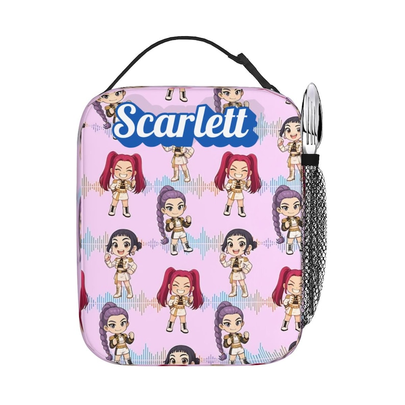 Kpop Demon Hunter Lunch Bag | Huntrix Merch Lunch Tote | Gift for Kpop ...