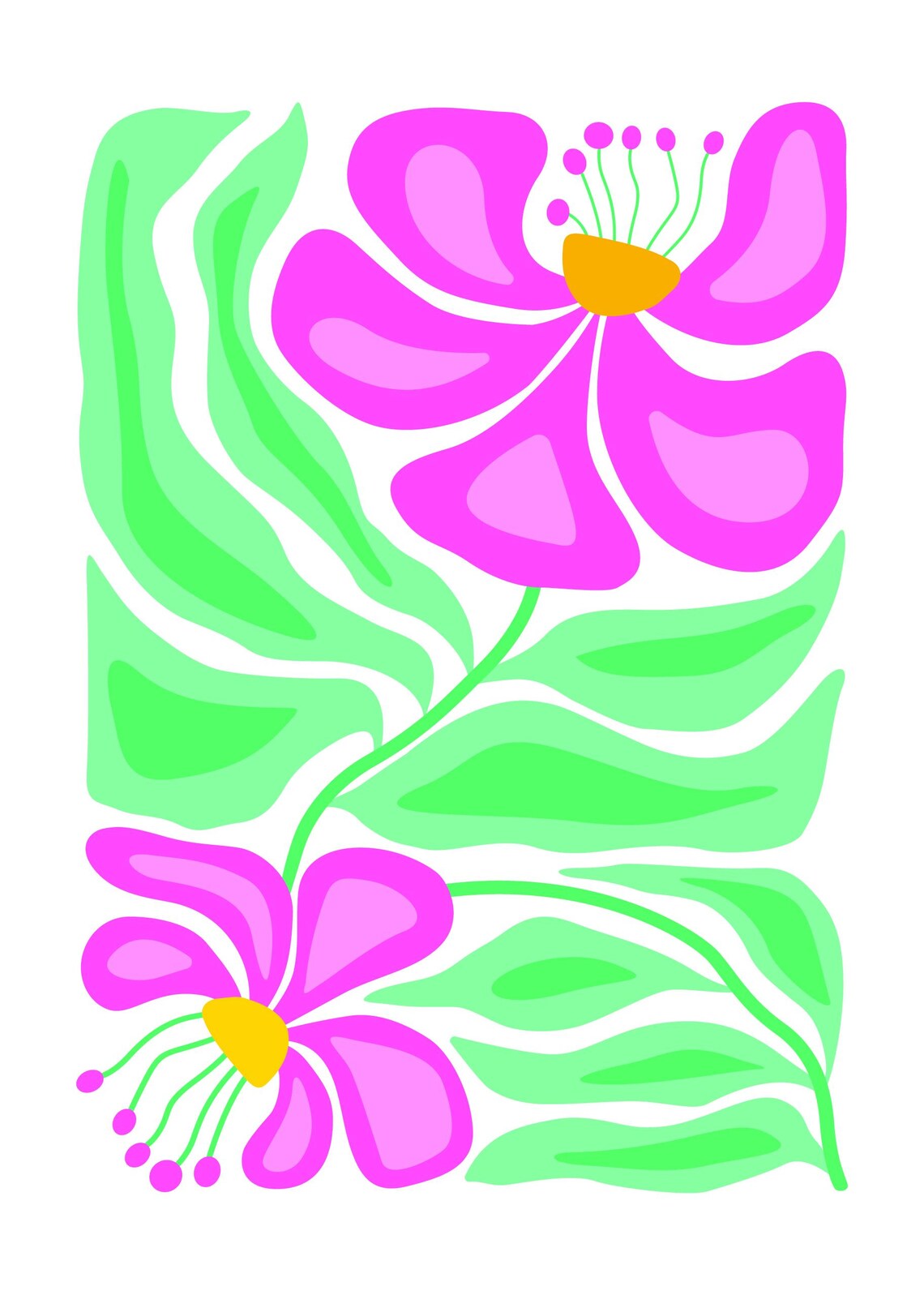 2026 Calendar Printable - Calendrier 2026 à Imprimer – Design Abstrait Moderne – Calendrier ...