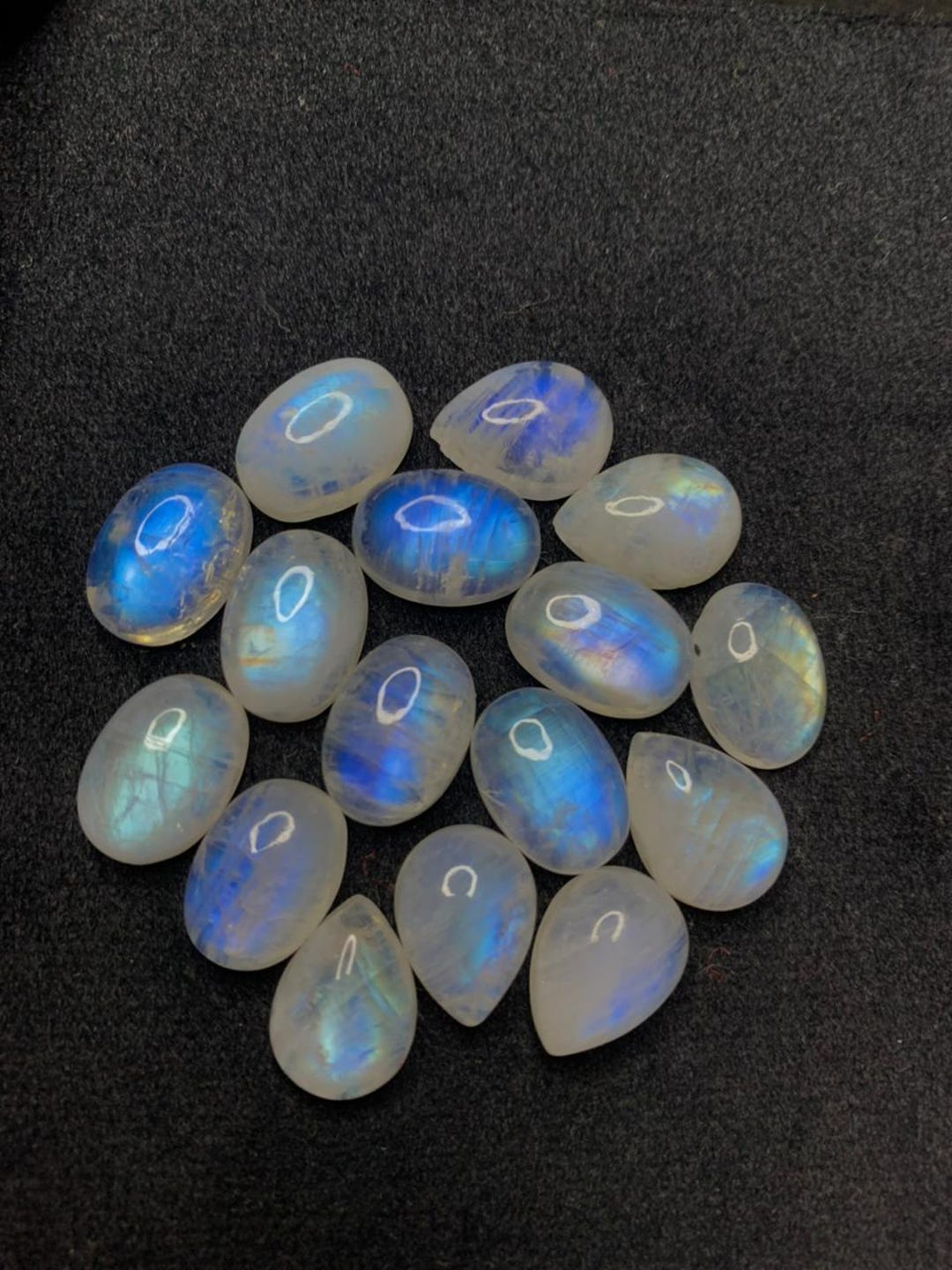 Blue Multi Fire Moonstone | Rainbow Fire Moonstone | Natural Crystal ...