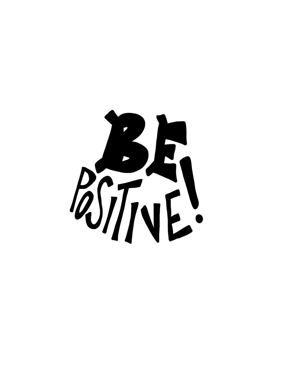 Be Positive Sticker - Etsy