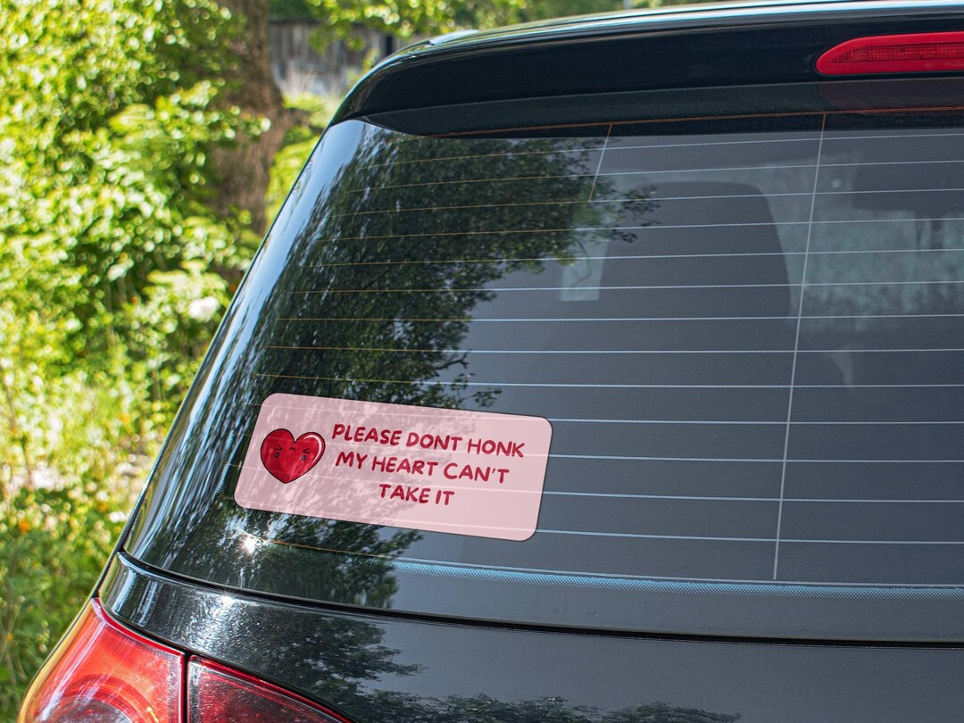 Please Don’t Honk Sticker, Funny Car Window Decal, Funny Bumper Sticker ...