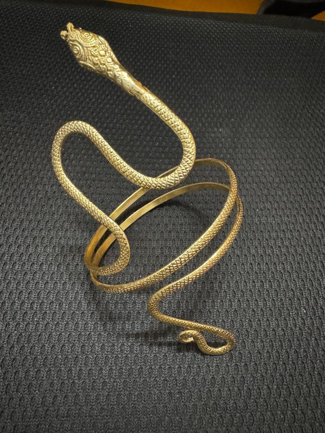 Brass Snake Arm Cuff, Bohemian Serpent Bracelet Arm Let - Etsy