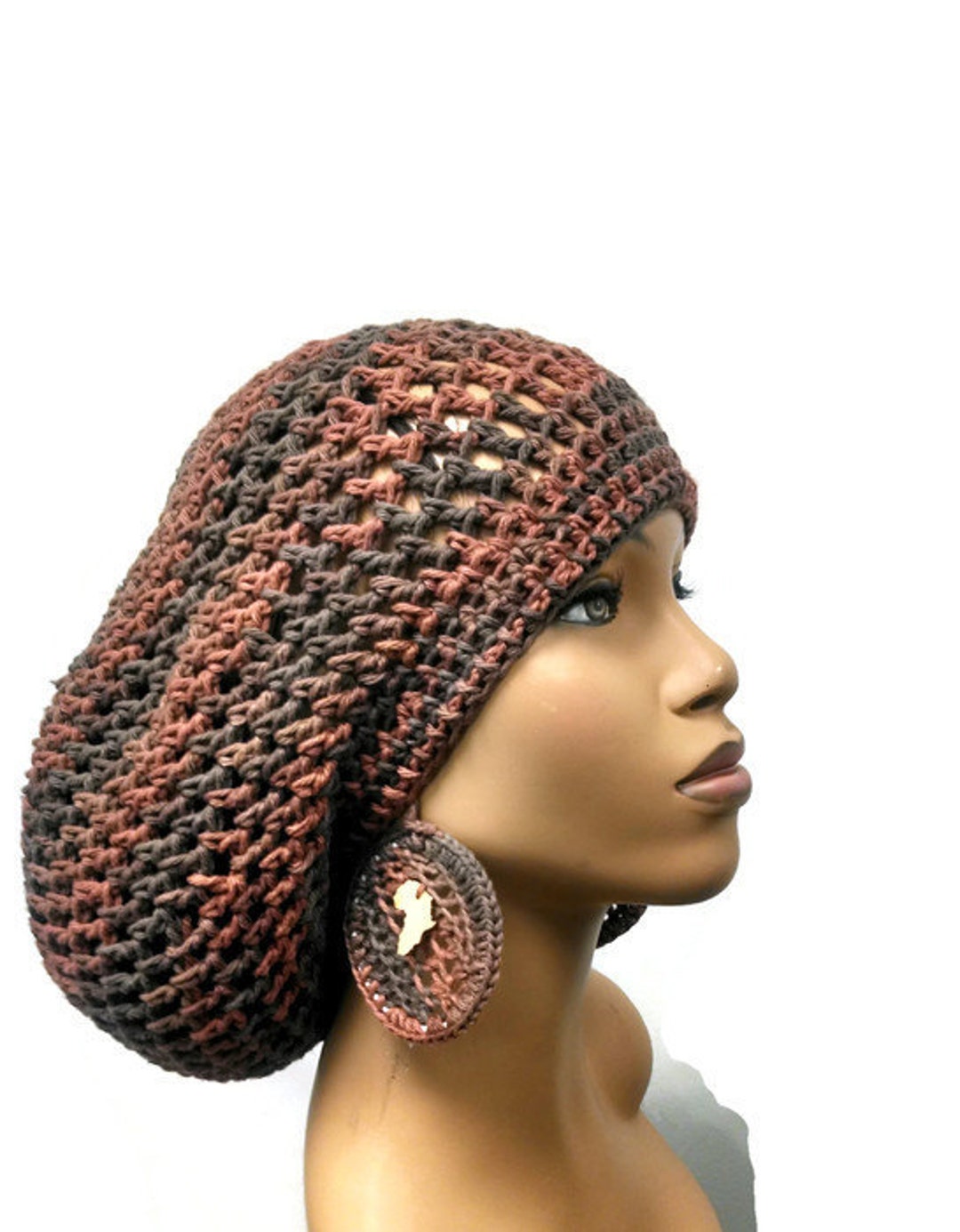 PATTERN ONLY Crochet Slouch Hat Dreadlock Hat Slouchy Beanie With ...