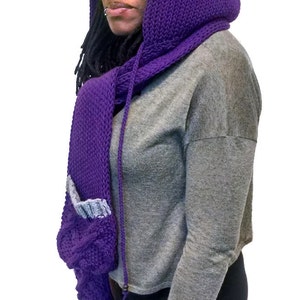 Instant Download Loom Knitting Pattern Easy Scoodie/ Hooded Scarf ...