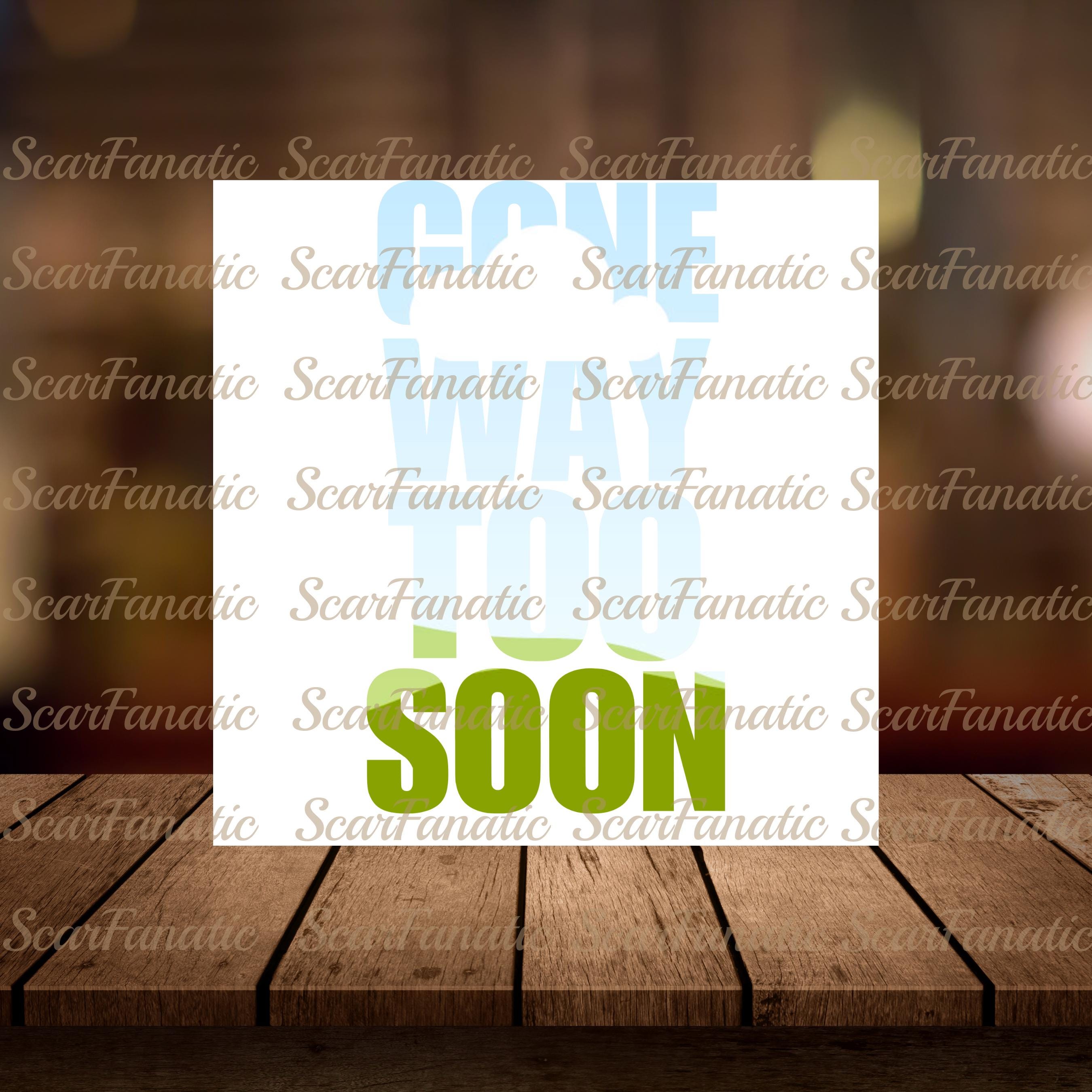 Gone Way Too Soon Drag and Drop Canva Frame With and Without Editable ...