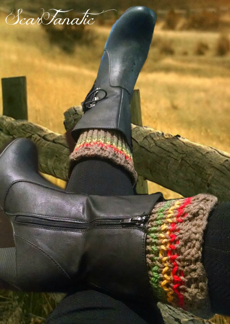 Easy Peasy Loom Knit Boot Cuffs/ Spats Pattern Instant Download - Etsy