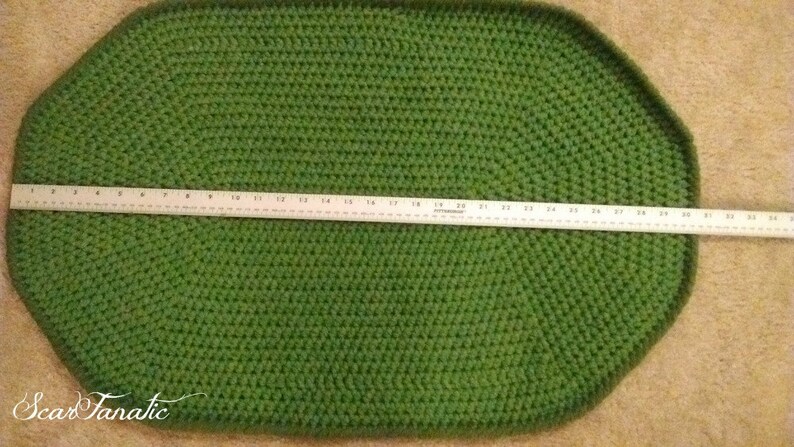 PATTERN ONLY Easy Crochet Oval Rug/ Mat Permission to Sell - Etsy