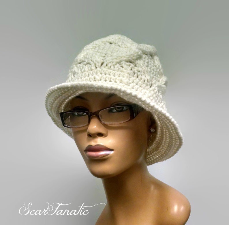 PATTERN ONLY Cabled Cloche/flapper Hat Hand Knit and Basic Crochet ...
