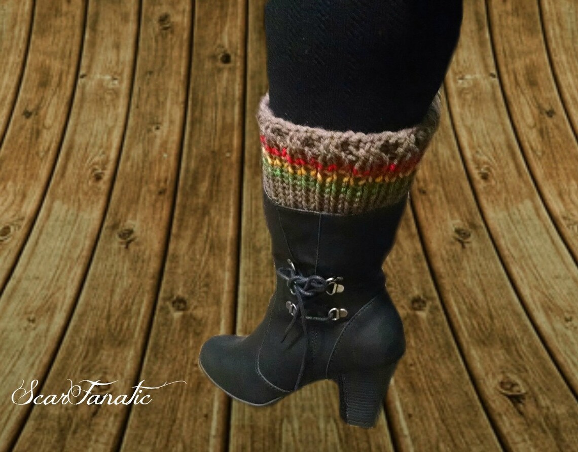 Easy Peasy Loom Knit Boot Cuffs/ Spats Pattern Instant Download - Etsy