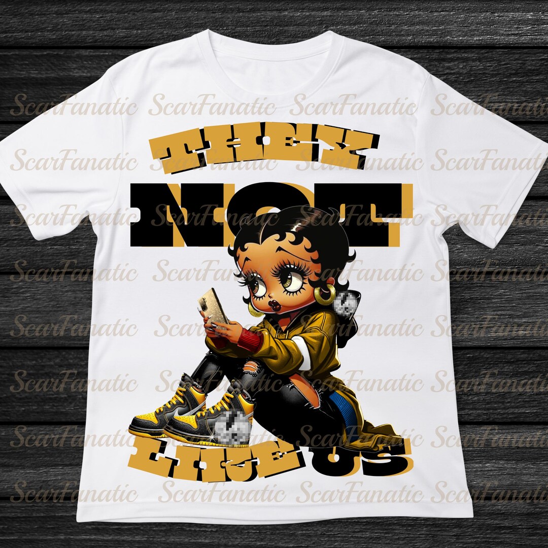 Black Betty Boop in Pittsburgh Football Colors Hoodie, Ripped Jeans ...