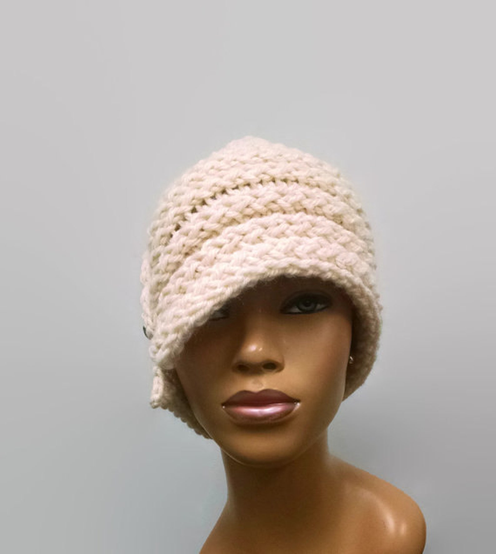 Instant Download PATTERN ONLY Easy Loom Knit Cloche / Flapper Hat With ...