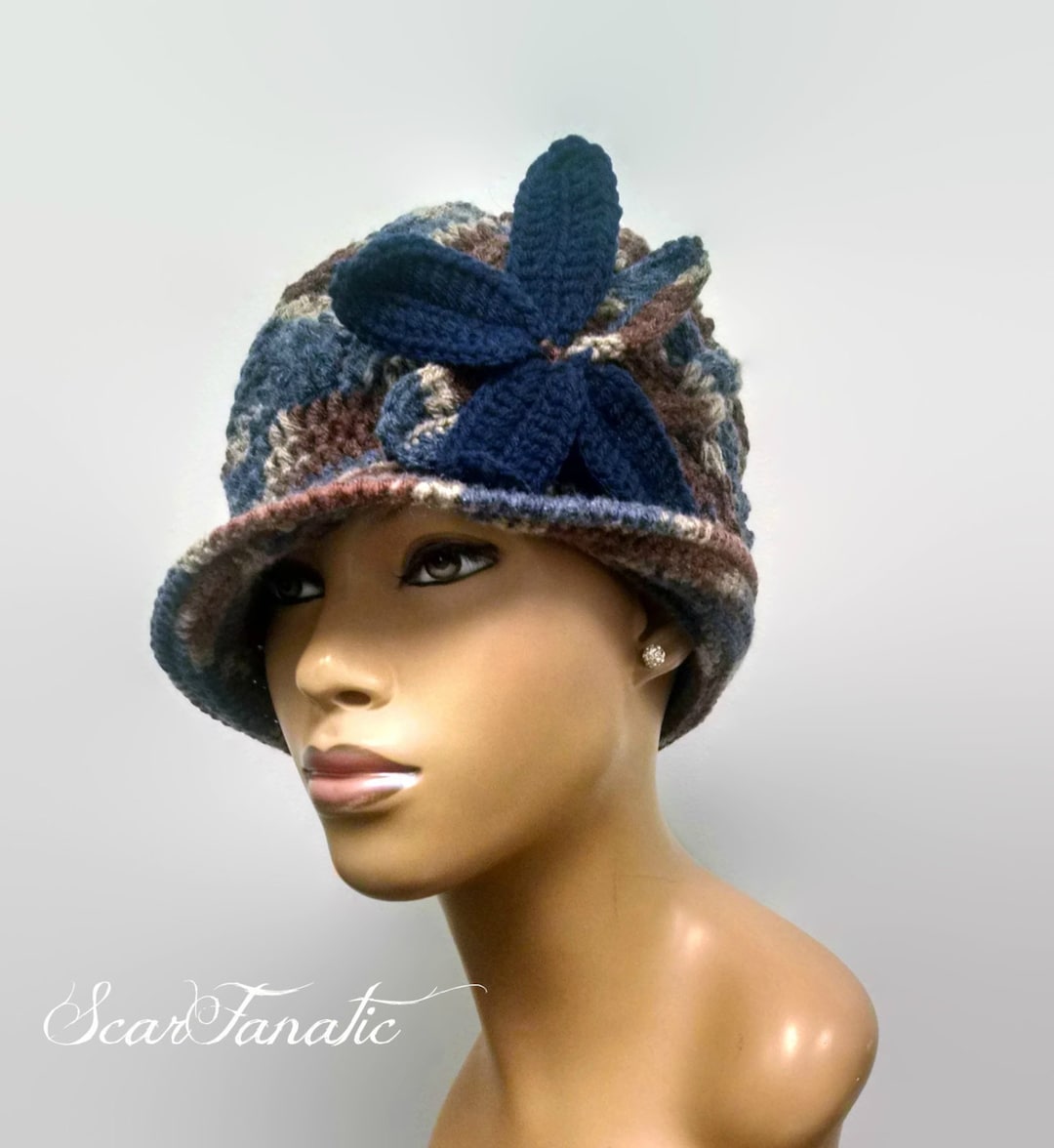 PATTERN ONLY Cabled Cloche/flapper Hat Hand Knit and Basic Crochet ...