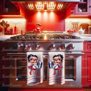 Black Betty Boop, Chef Betty Boop PNG Design Bundle, Sublimation, PNG ...