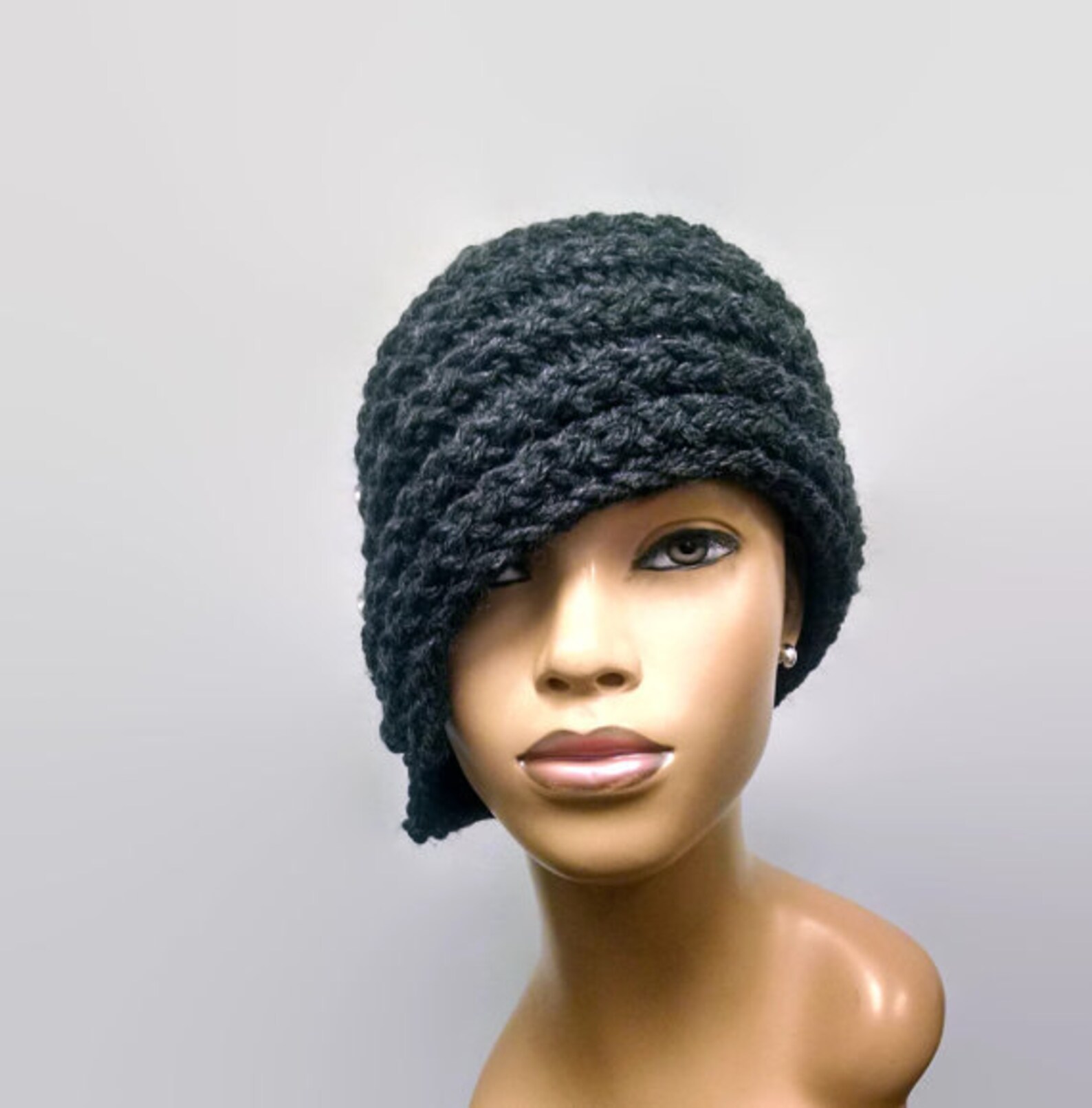 Instant Download PATTERN ONLY Easy Loom Knit Cloche / Flapper Hat With ...