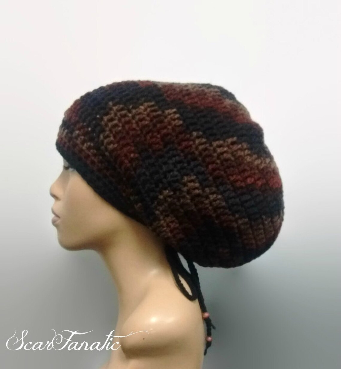 Instant Download Easy Crochet Mega Tam/ Dreadlock Hat Pattern With ...