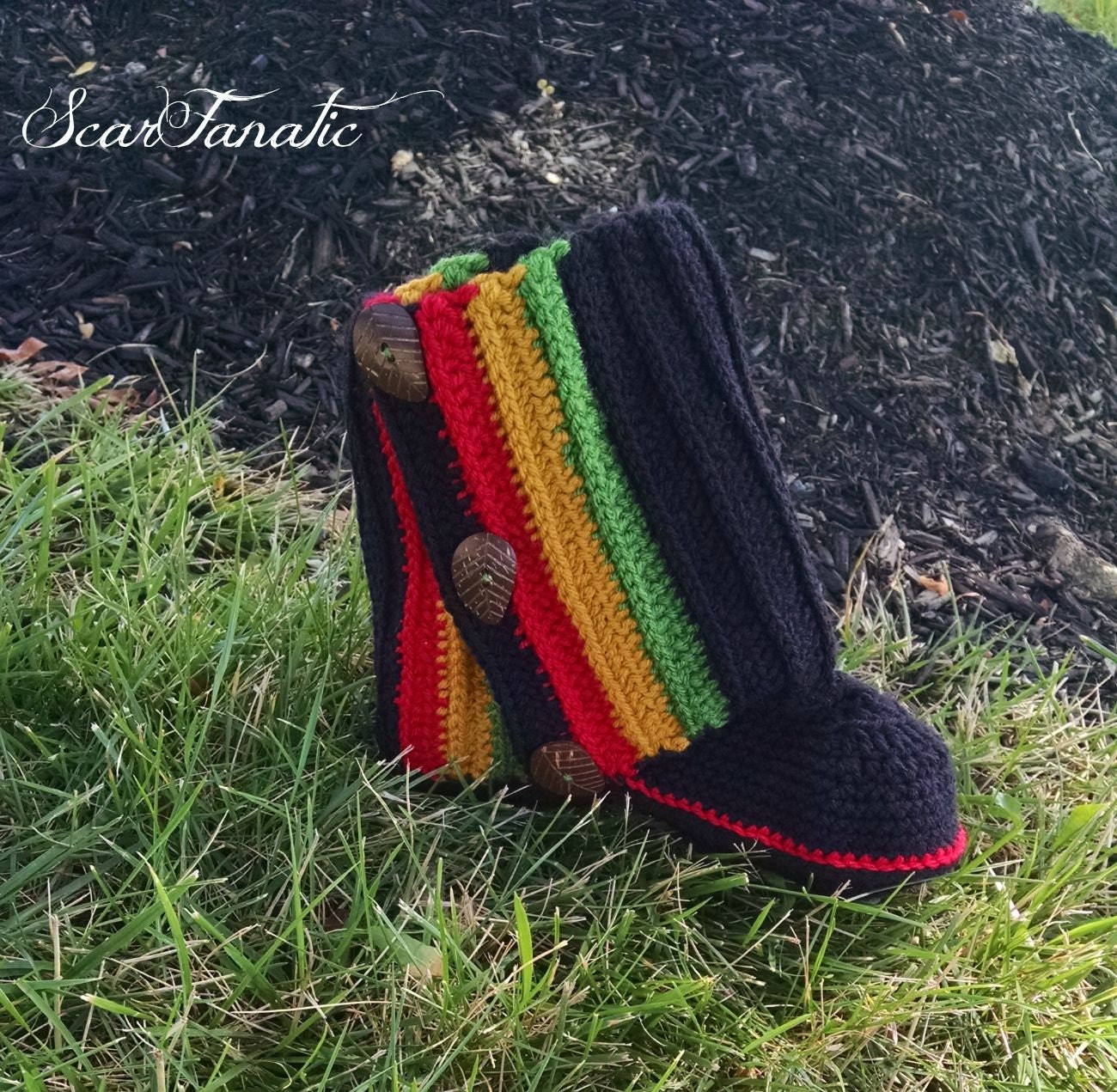PATTERN ONLY Easy Crochet Adult Wrap Boots/slippers/ Women's Sizes 5 ...