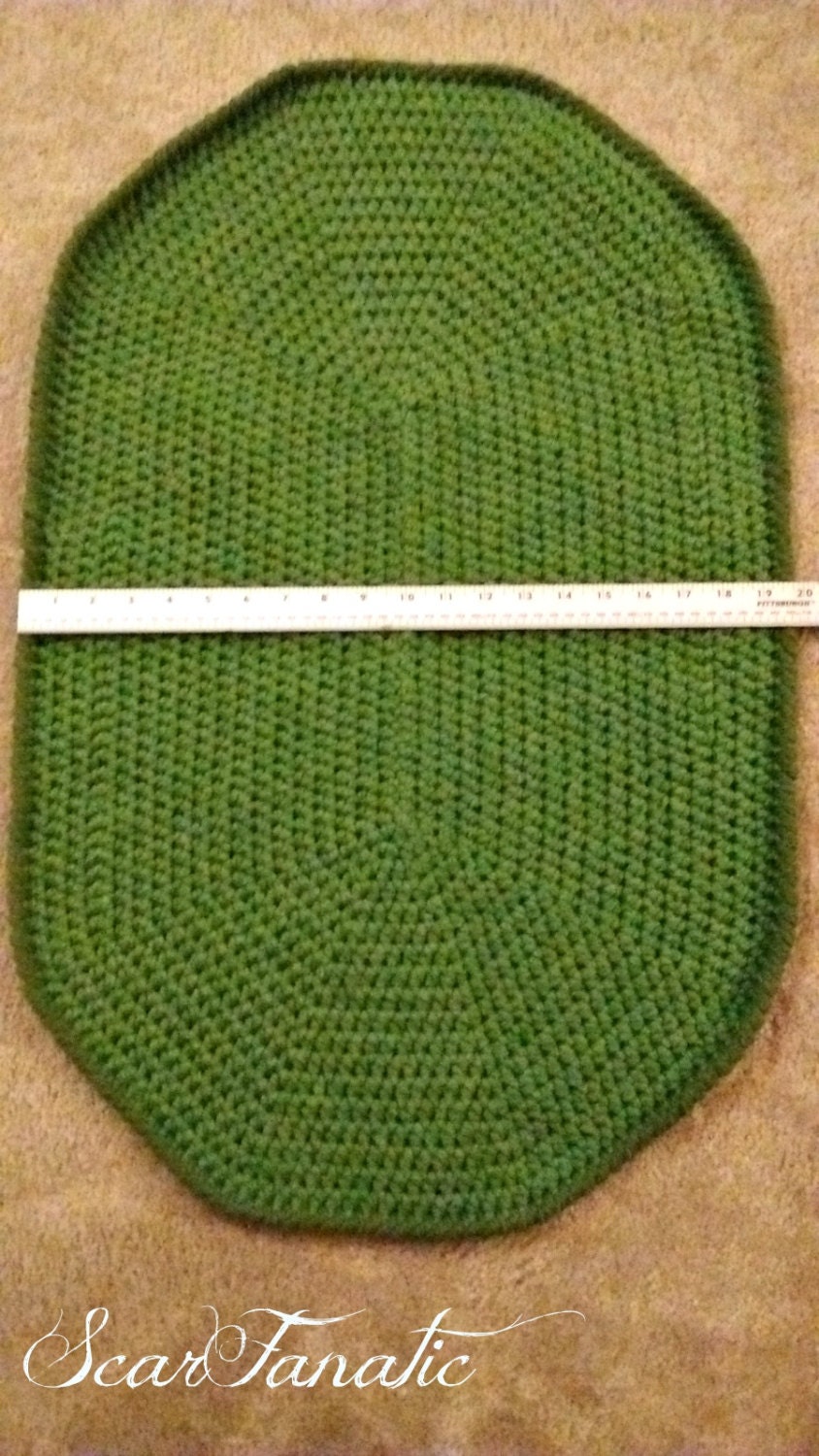 PATTERN ONLY Easy Crochet Oval Rug/ Mat Permission to Sell - Etsy