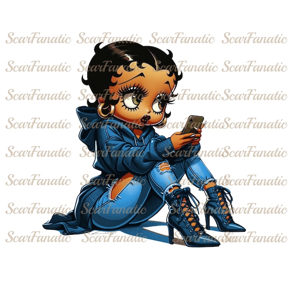 Blue Betty Boop Stickers - Etsy