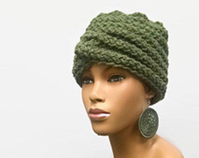 Instant Download PATTERN ONLY Easy Loom Knit Cloche / Flapper Hat With ...