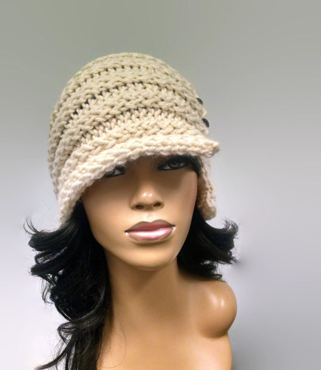Instant Download PATTERN ONLY Easy Loom Knit Cloche / Flapper Hat With ...