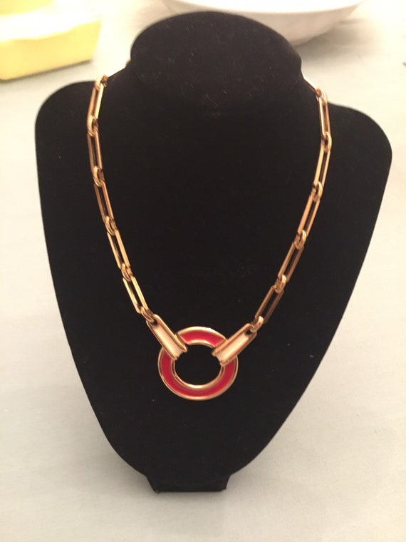 Vintage Monet Dramatic Bib Necklace Gold Tone 15-16" - Gem