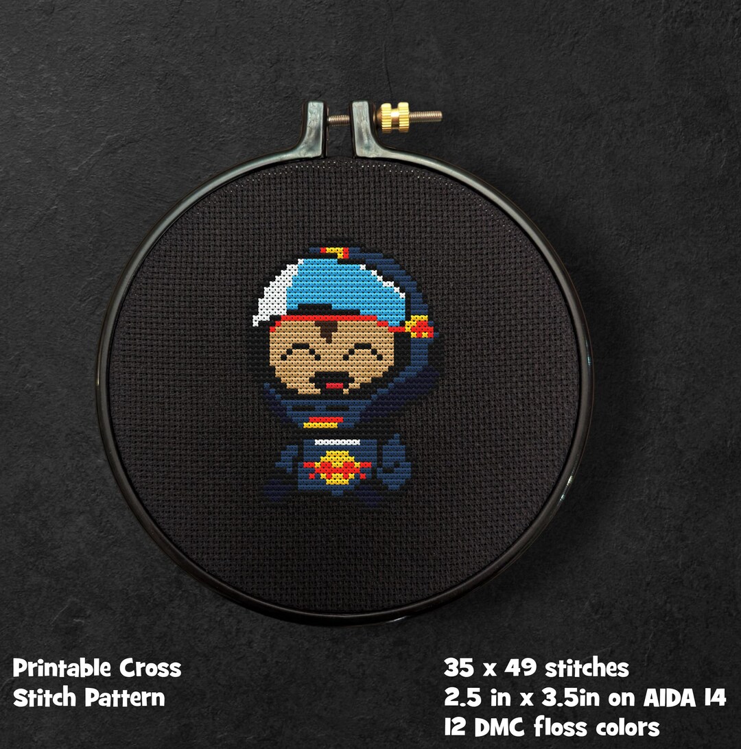 F1 Red Bull Chibi Cross Stitch Pattern, Instant Download PDF, Printable ...