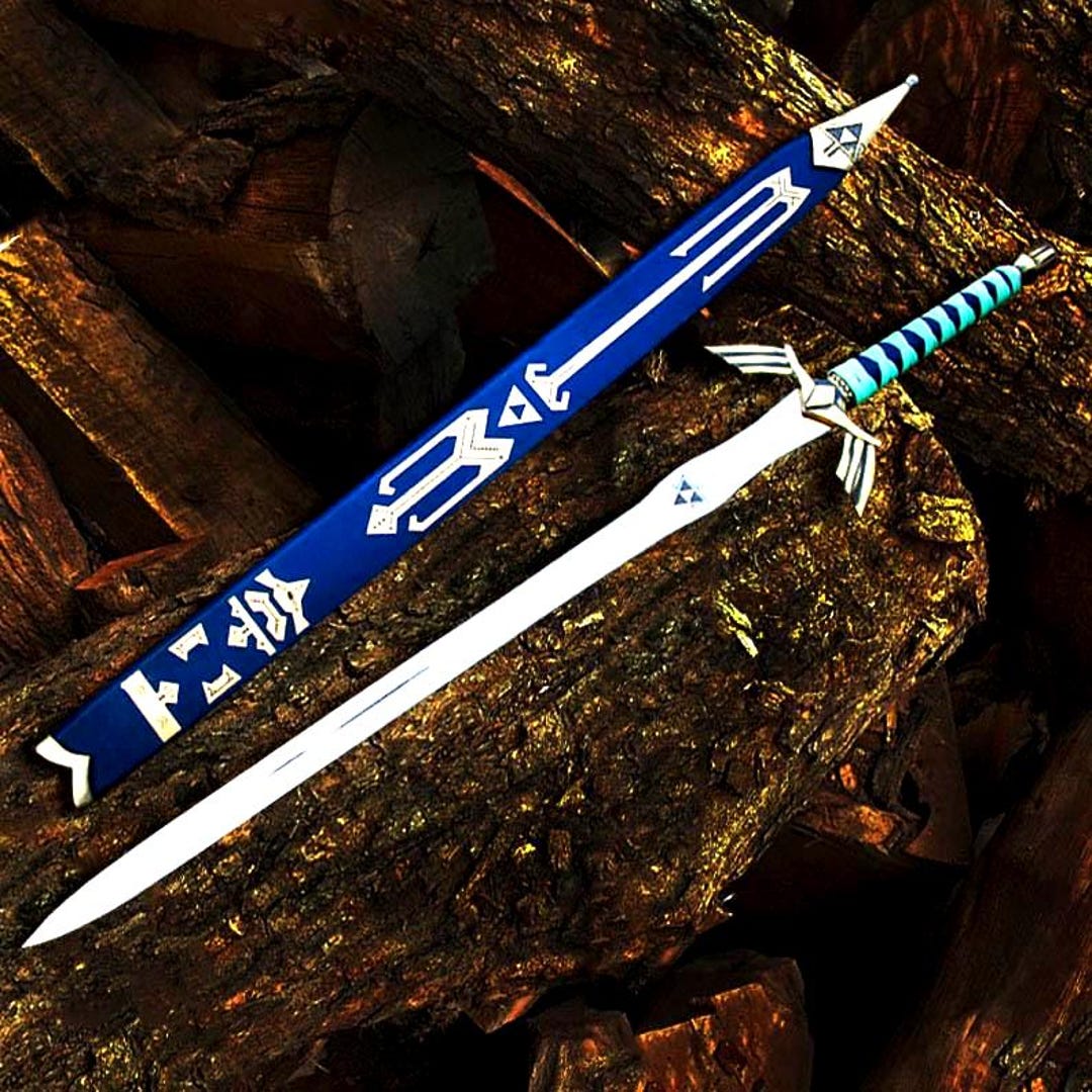 Handmade Fantasy Hero Sword Replica - Stainless Steel Cosplay Display ...