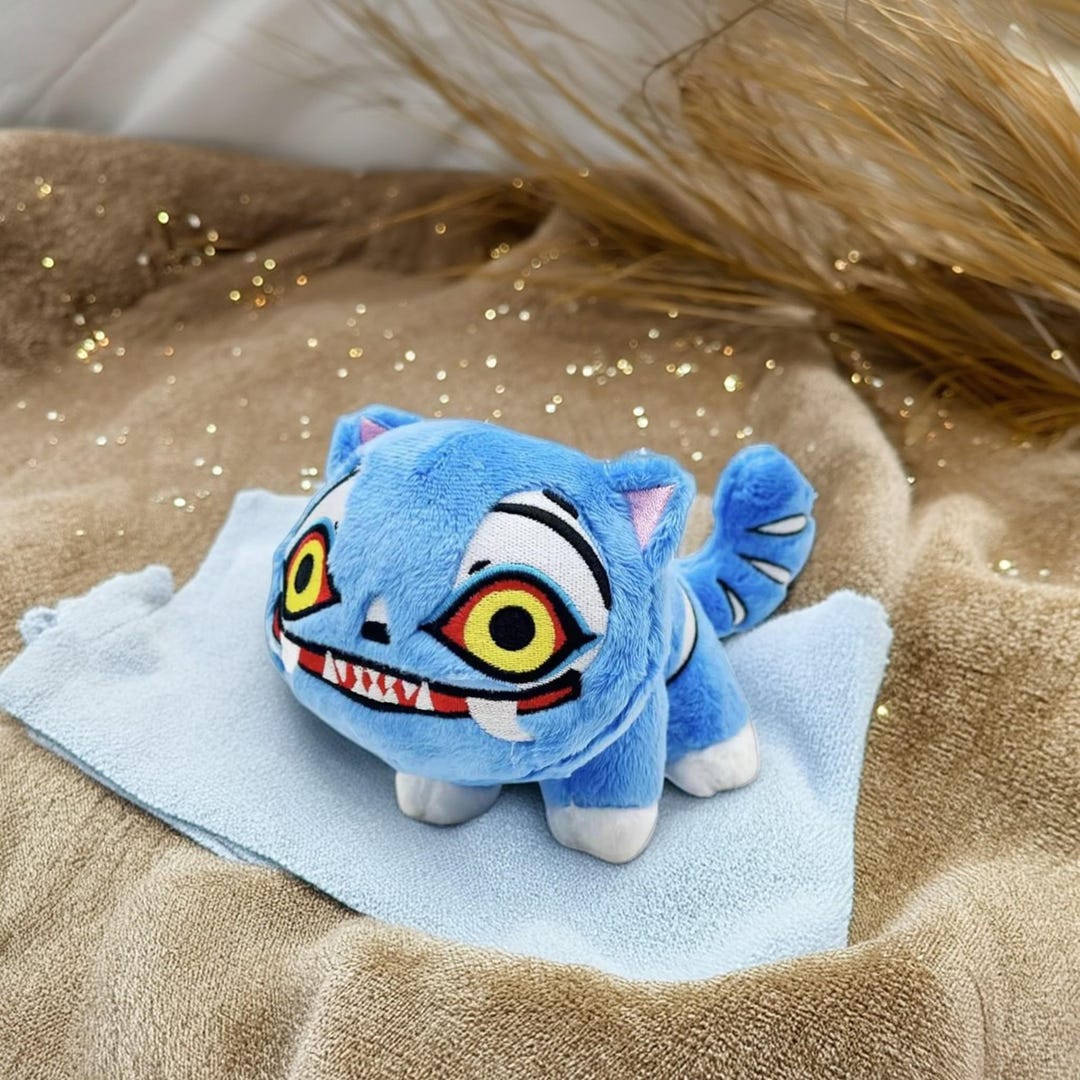 Blue Tiger Plush, Kpop Demon Hunter Plush, – Cute Kawaii Anime Inspired ...