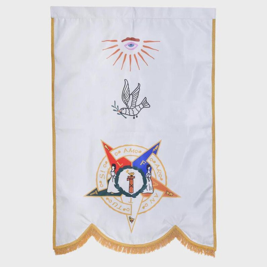Custom Embroidered Masonic Order of the Amaranth Banner – Gold Braid ...