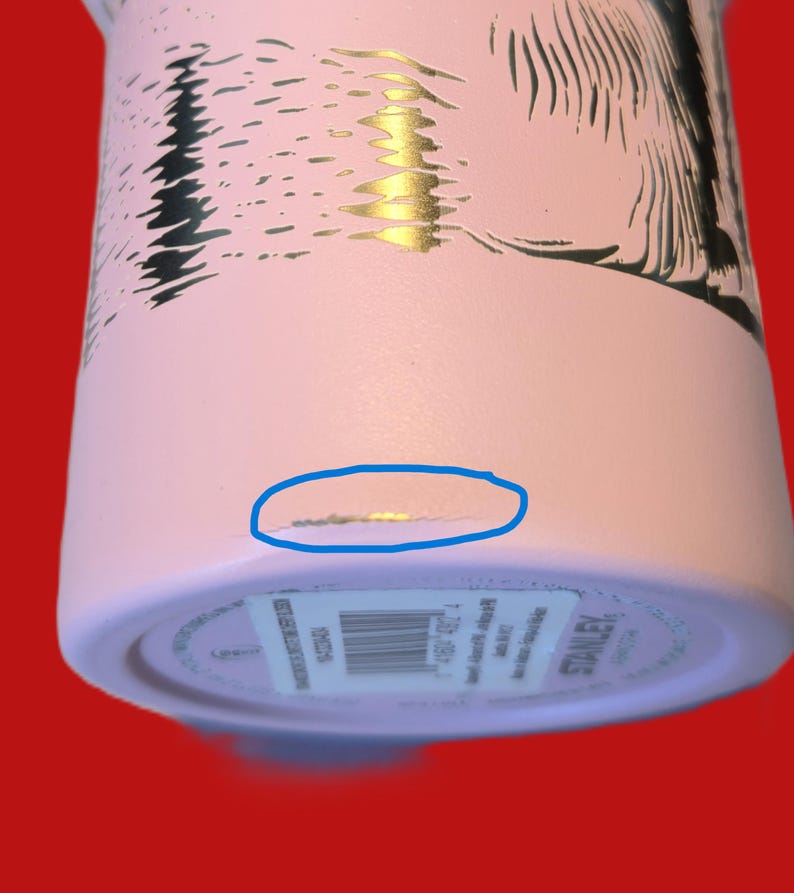 Laser Engraved Stanley Tumbler 40 Oz | Cat & Starry Night | Cherry ...
