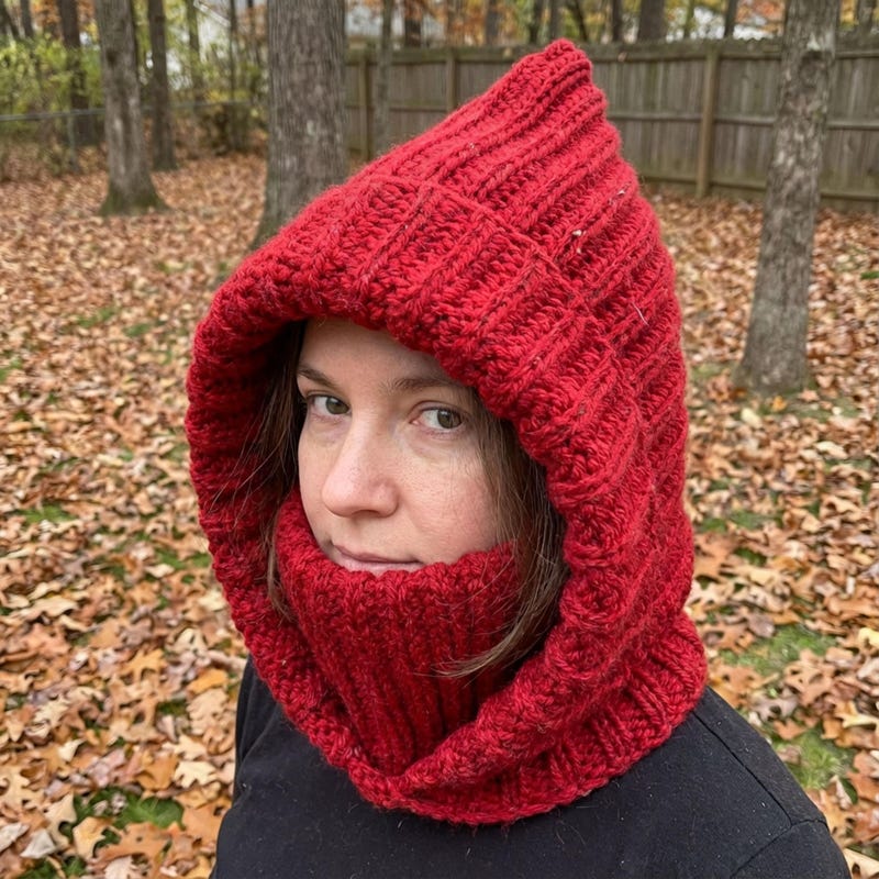 Neck Warmer Hoodie Cowl - Etsy