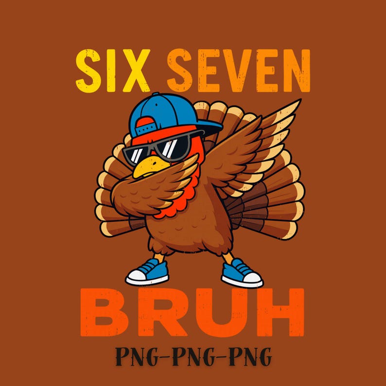 Funny Turkey Meme PNG, Thanksgiving Kids Bruh Design (digital Download ...