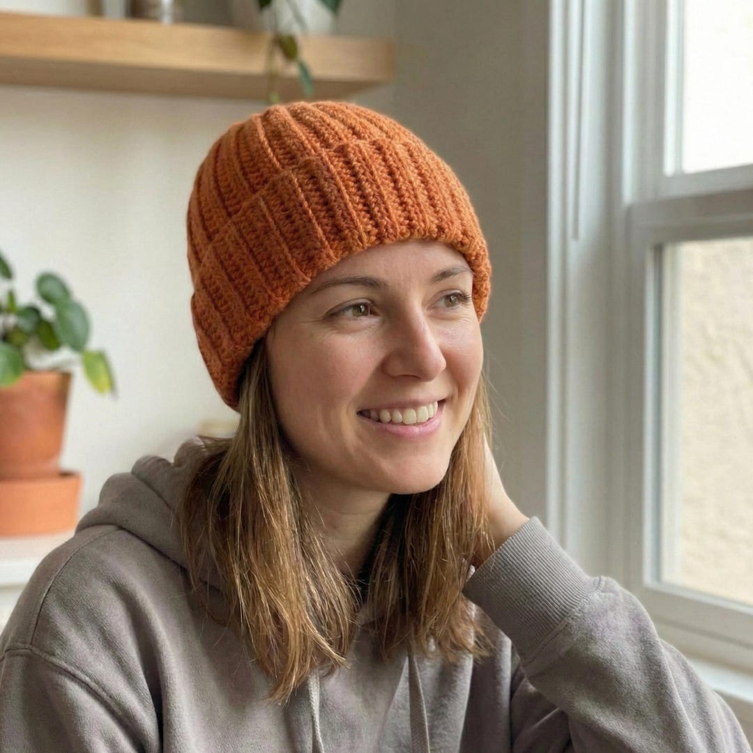 Easy Crochet Ribbed Beanie Pattern | Beginner Friendly (PDF Download ...