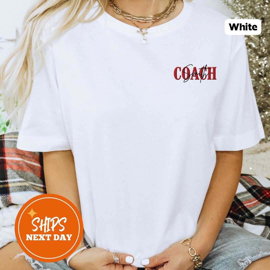 Custom Coach T-shirt, Personalized Sports Gift, Nublend Quarter Tshirt ...