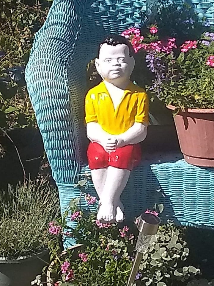 Adorable Fishing Buddy... Concrete Fishing Statue..first Overall Pick ...