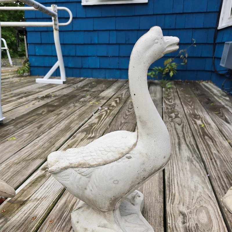 Concrete Goose Statue - Etsy
