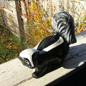 Concrete Skunk....beautiful Life Like Statue..fast Shipping. - Etsy