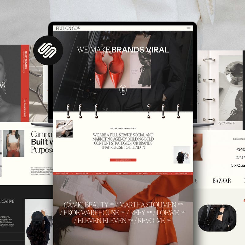Agency squarespace templates - Etsy.de