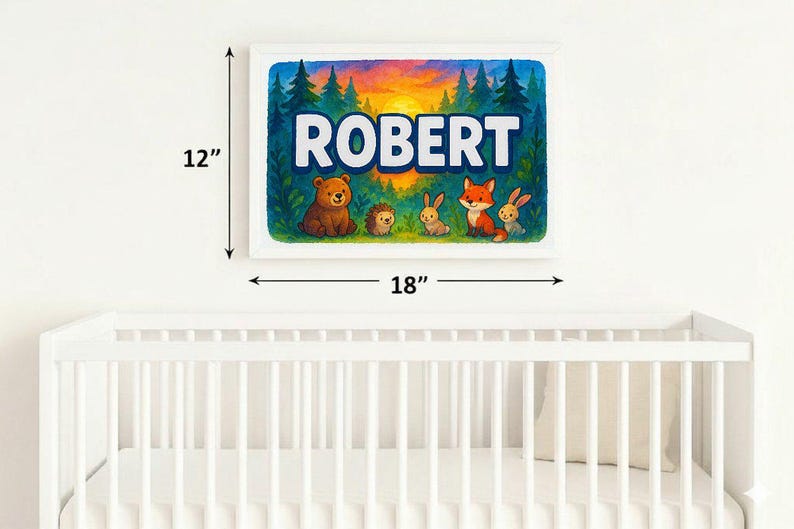 Robert Name Art - Personalized Forest Name Art Print for Robert ...