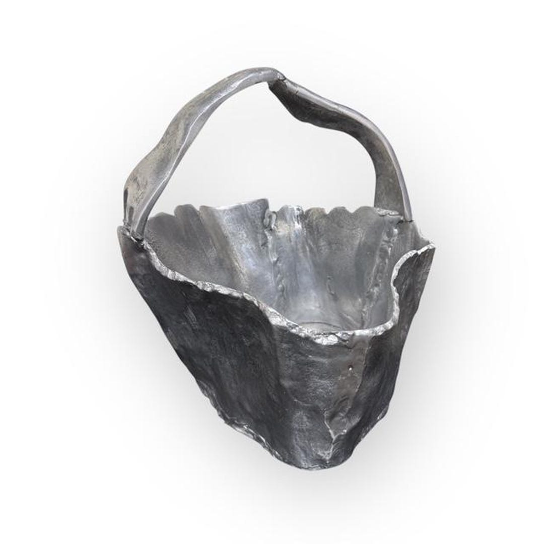 Vintage Brutalist Ice Bucket Cast Aluminum - Etsy
